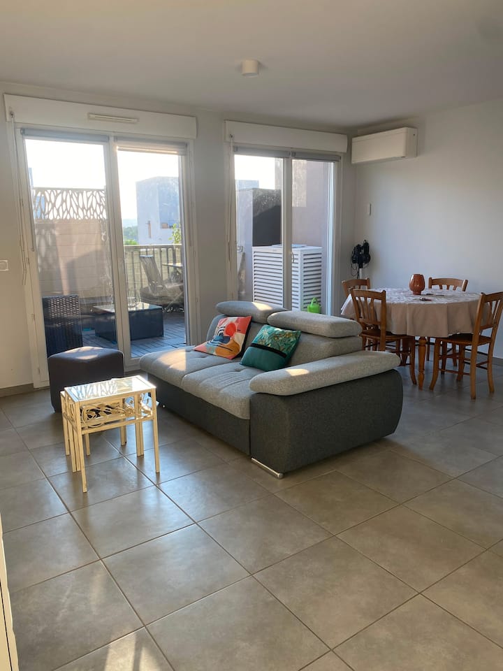 Grand Appartement Avec Clim Et Parking Gratuit - Villeurbanne