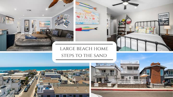 Spacious 6br | 2 Kitchens | Steps To Beach & Bay - Newport Beach, CA