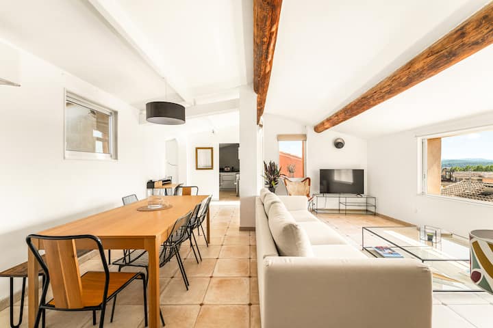 Duplex Luxe | Terrasse & Vue Sur Les Toits | Clim - Aix-en-Provence