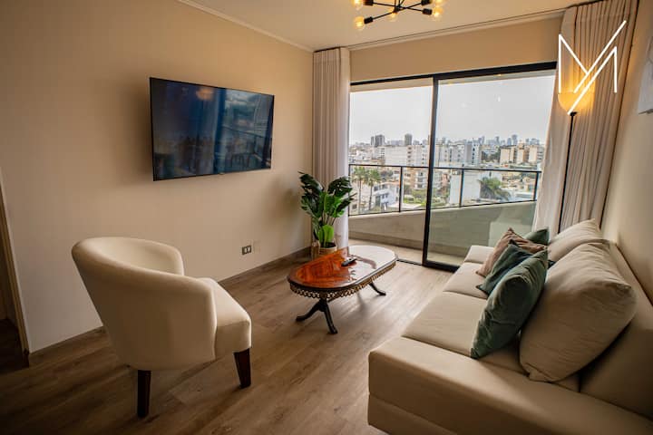 Mm| Cozy Flat W/ Pool, Coworking, Gym & Parking - Pérou