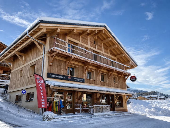 Apt. 6pers Skis Aux Pieds, Centre De Crest-voland - Crest-Voland
