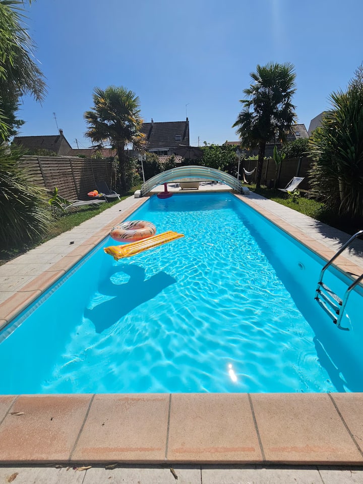 Piscine Privée - Oasis Exotique & Espace Privatif - Livry-Gargan