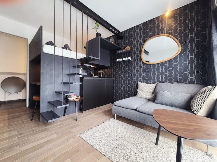 Studio Cosy Avec Mezzanine  Pantin Métro Ligne 5 - Romainville