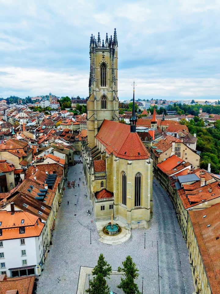 Studio Privé Au Cœur De Fribourg  Cathédrale - Fribourg, İsviçre