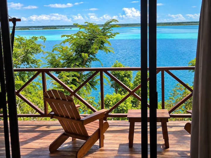 Cabaña Con Vista La Laguna A 7 Minutos Del Centro - Bacalar
