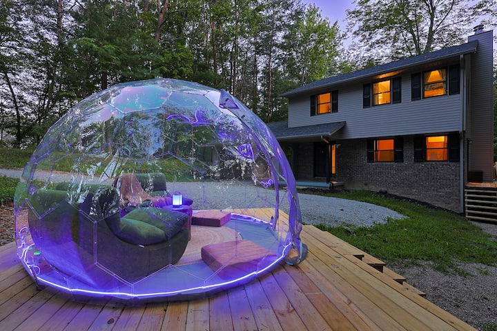 Sleeps 12 | Hot Tub | Game Room | Sauna | Dome - Logan, OH