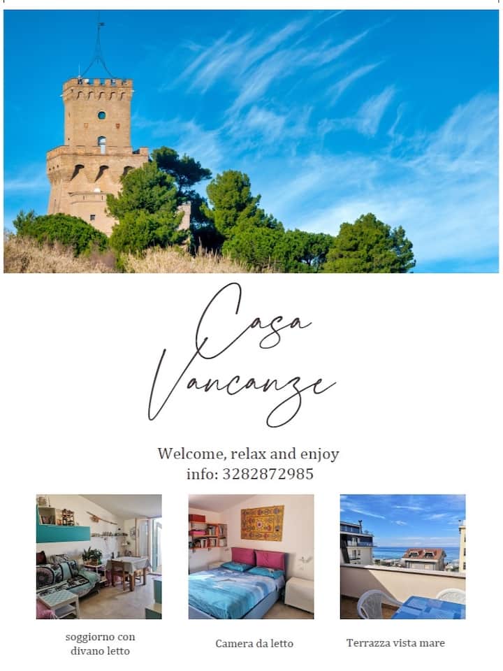 Fronte Mare, Appartamento Con Terrazza Vista Mare - Pineto
