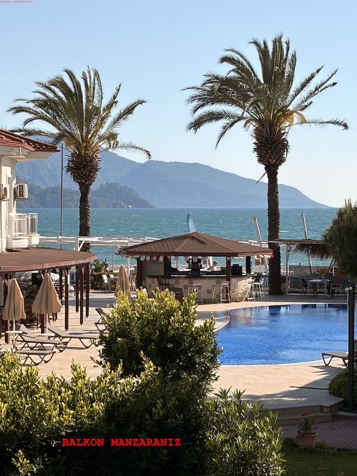 Sunset Beach Club Beachfront & Sea View 3+1 Dublex - Çalış Beach