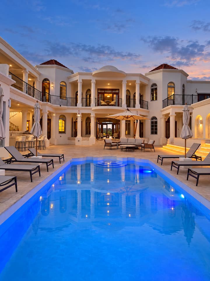 7br Villa In West End Sleeps 18 | Pool, Spa & Gym - Anguilla