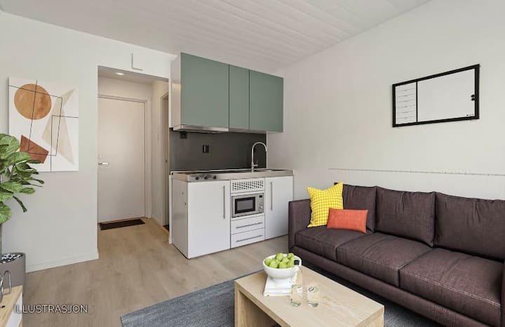 Cozy Studio Near City, *Free Parking* - Trondheim