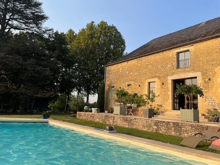 Maison De Charme Avec Piscine - 8 Couchages - Lot - Gourdon