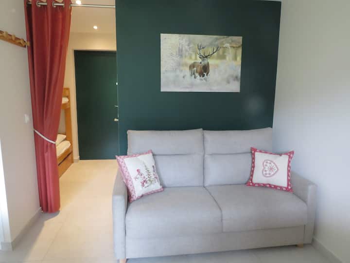 Studio Cabine Cosy 4 Pers Demi Quartier (Megève) - Combloux