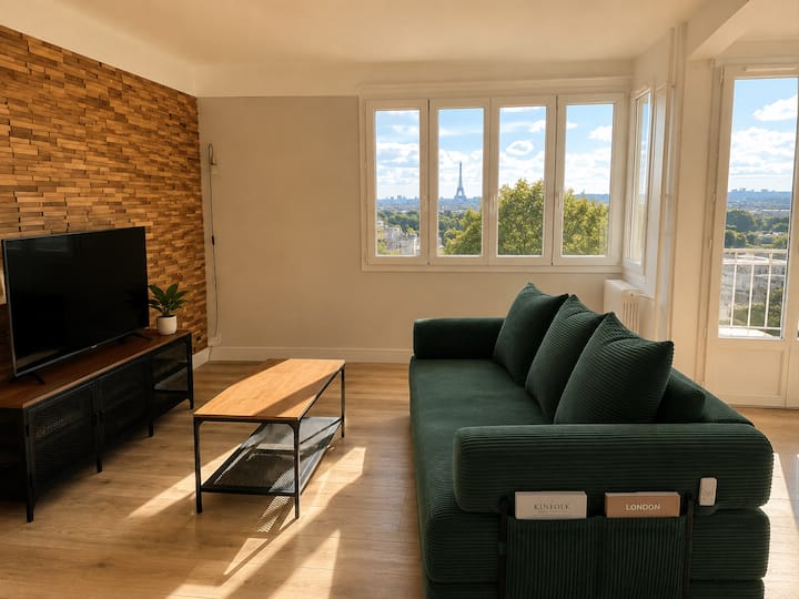 Bright 2-bedroom Apartment With Eiffel Tower View - Saint-Cloud