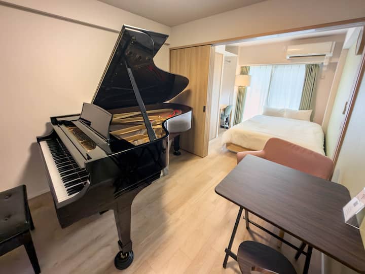 【防音ルーム】川崎駅徒歩5分｜ピアノ付｜24時間演奏ok｜ミュージション川崎本町｜502 - Yokohama
