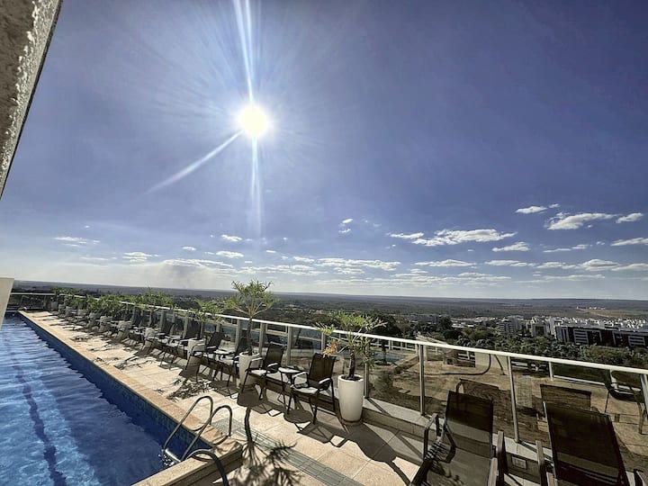 Murano 203 Apto 1 Quarto Noroeste Com Piscina - ブラジリア