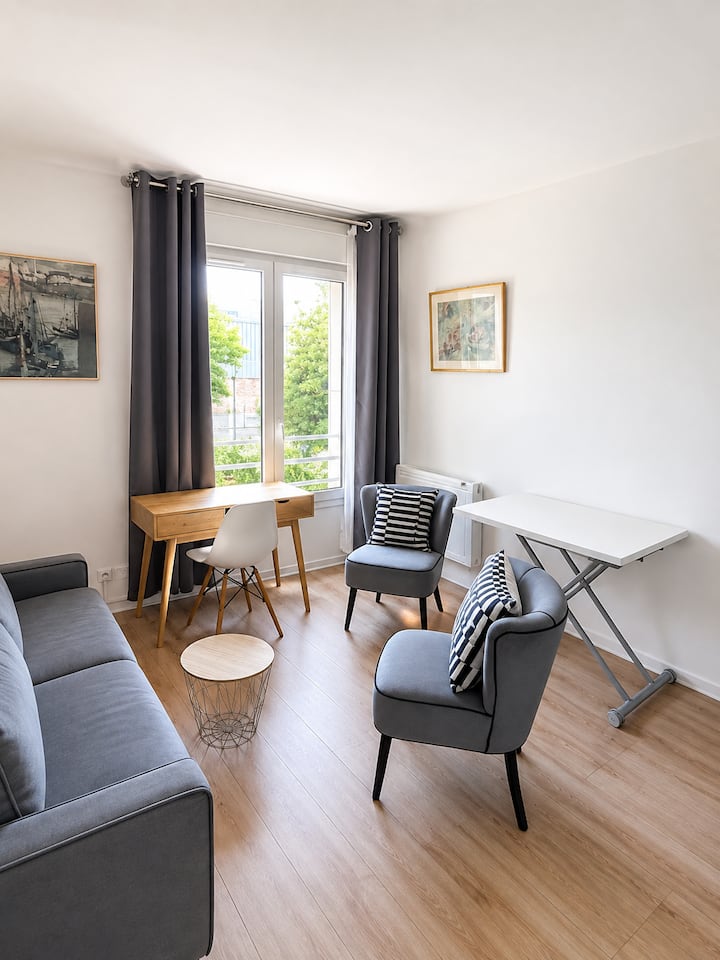 Studio Cosy & Lumineux Boulogne, Près De Paris - Le Parc des Princes