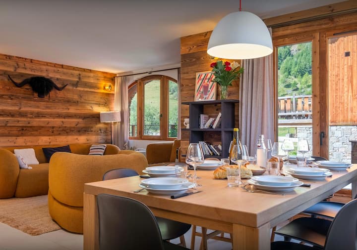 Luxueux Chalet Mitoyen Pour 8 Personnes - Val Thorens
