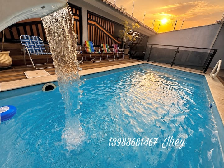 Casa Ribamar 50m Da Praia - 5 Suítes - Peruíbe