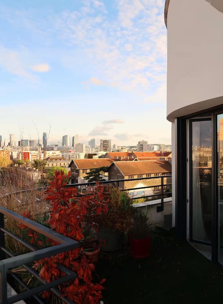 Penthouse 100m² Terrasse & Vue 360 Sur La Défens - Rueil-Malmaison