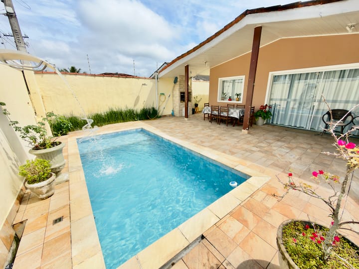 Casa C/ Piscina 200m Praia Mar Casado - Guarujá