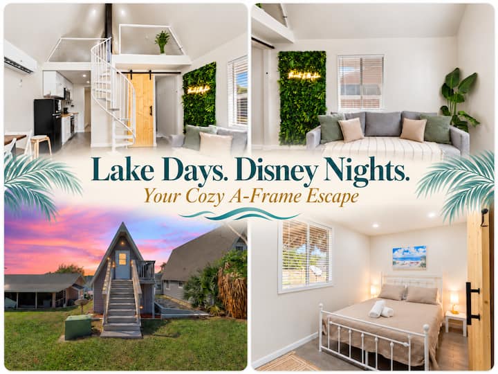 Lux A-frame Home/glamping/near Disney, Universal - Clermont, FL