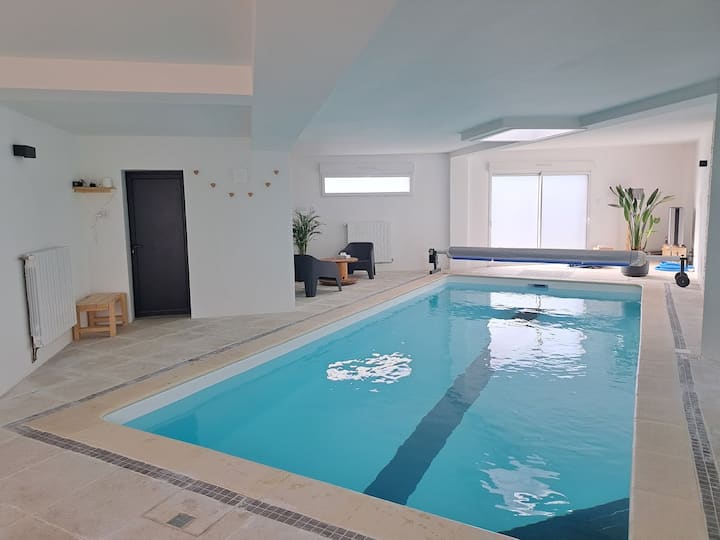 Maison 7 Pers. Avec Piscine Intérieure & Sauna - Berck