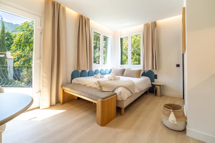 Studio Lumineux, Terrasse, Plage à 2 Min à Pied - Èze