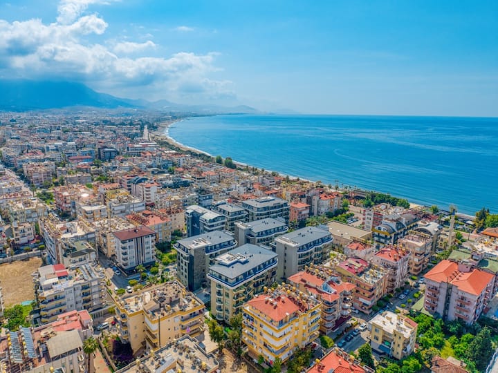 Plaja 120m, Premium 2+1 Tatil Dairesi Spa'lı - Alanya