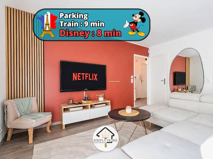 L'escale Disney 8min - Gare 9min / Paris + Parking - Chessy