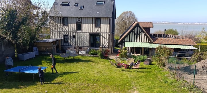 Grande Maison Vue Mer Près Plage Et Nautisme - Honfleur