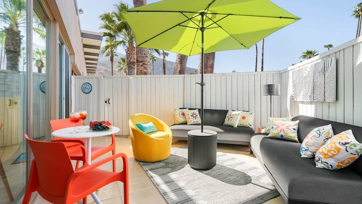 Whimsical Mid-century Mod At Famed Ocotillo Lodge - Palm Springs, CA