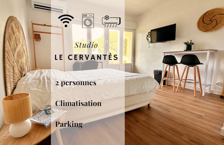 139 - Le Cervantes, Studio 2 Pers, Parking - Montpellier