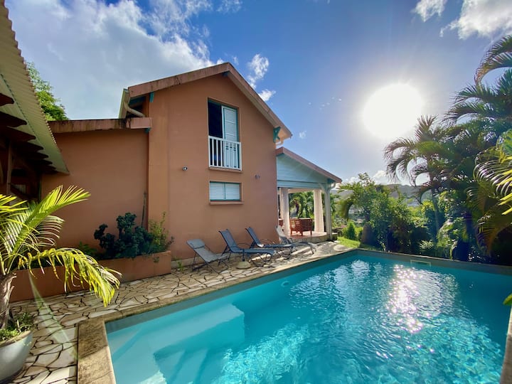 Vue Mer Et Piscine, Villa 8 Pers Tout Confort - 마르티니크