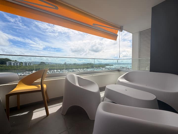 Le Cosy : Studio Vue Marina, Varangue & Parking - Fort-de-France