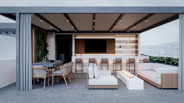 Penthouse De Lujo Con Terraza Privada En Santa Fe - Mexico City