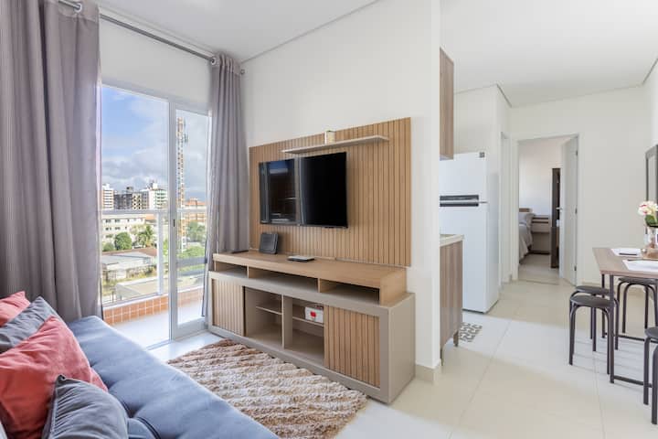 Appart. Clim, Balcon Et Barbecue | Praia Grande - Praia Grande