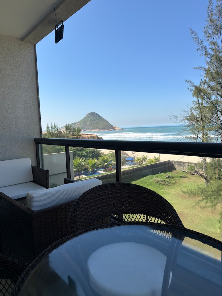 Apartamento De Frente Ao Mar Na Praia Do Recreio! - Recreio dos Bandeirantes