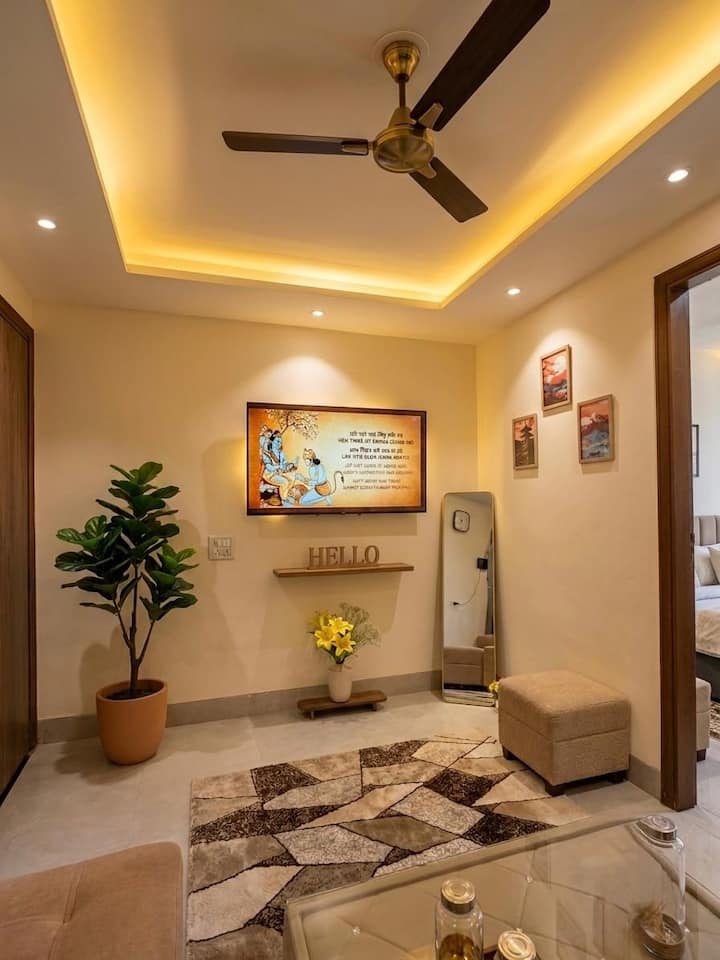 Sukoon Space 2.0modern & Cozy 1bhk Flat - 델리