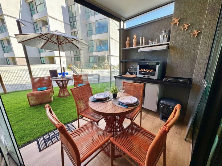 Beachfront Carneiros | Ground Floor With Bbq - Praia dos Carneiros