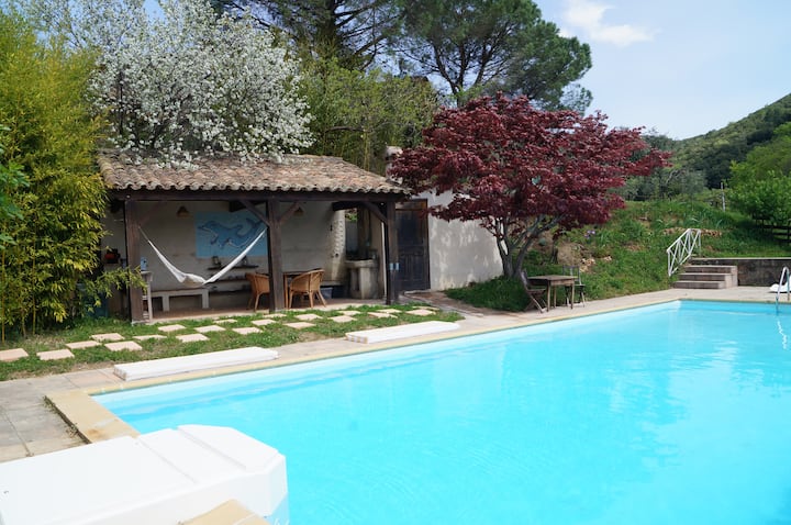 Mas Avec Piscine Au Cœur Des Cévennes Du Sud - Mialet