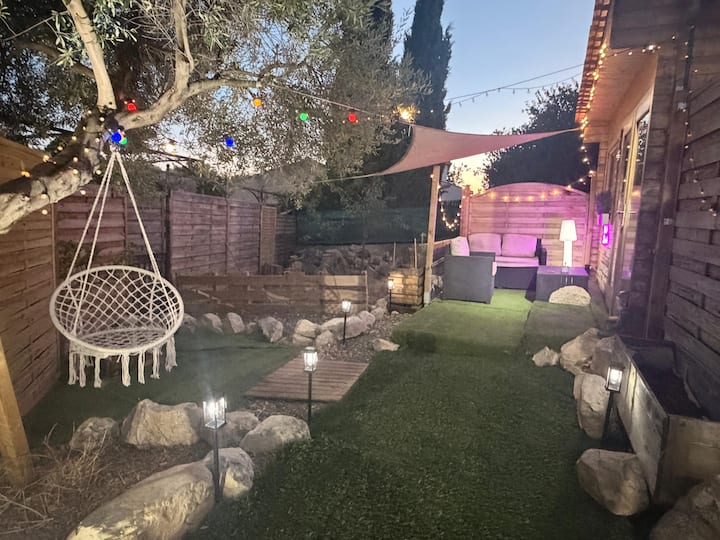 Chalet Climatisé Avec Terrasse & Jardin Au Calme. - Rognac