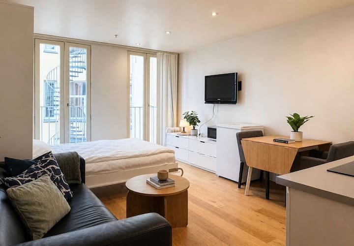 Steps From Town Square, Full & Fresh Studio - Bergen, Norwegen
