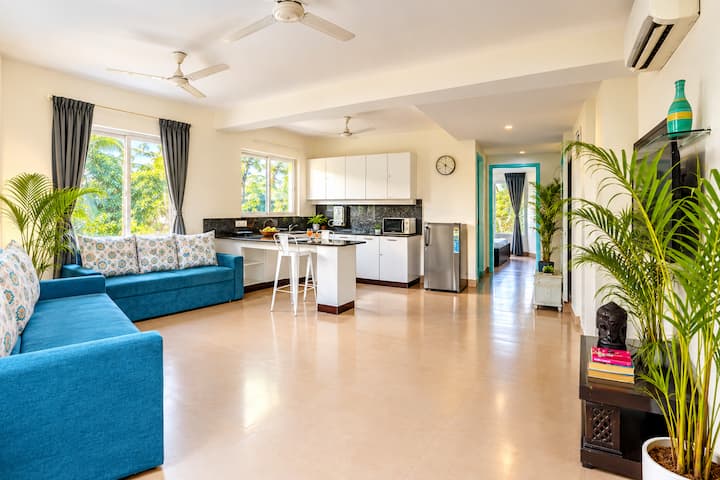 Casa Vibe - 1bhk Elegant Apt Nr Baga Beach|arpora. - Anjuna