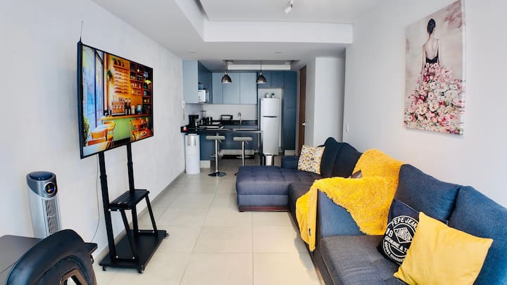 Comodo Depto. En Pb | Ac | Gym | Cowork | Parking - Mexico