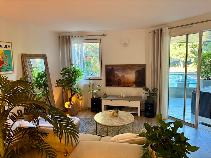 Charmant T3 - Terrasse & Piscine - Toulouse