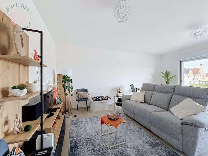 Douceur Des Sables - 2ch, Parking & Terrasse - Bray-Dunes