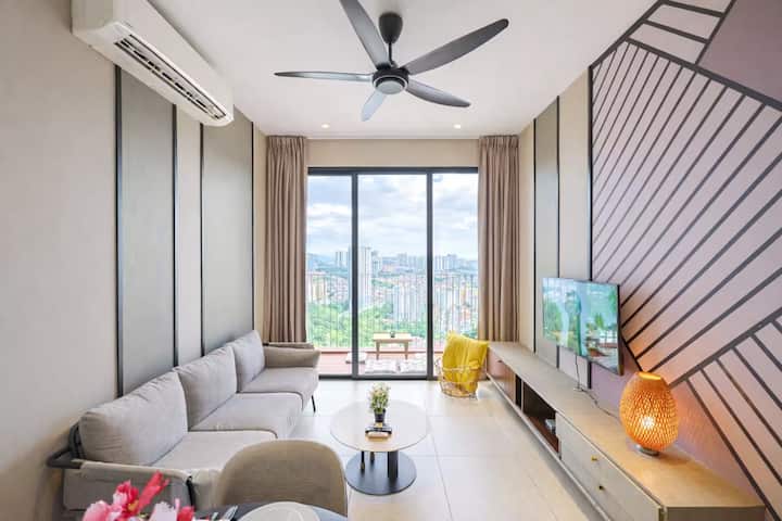 The Skyline Balcony Kl  2br 2ba High Floor - Kuala Lumpur