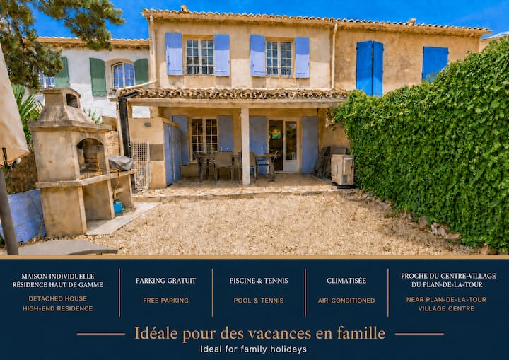 Trés Belle Maison Climatisée, Parking, Piscine - Sainte-Maxime