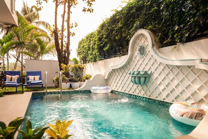 Tilla 3bhk Pvtpool Villa1km Drive To Anjuna Beach - Indien