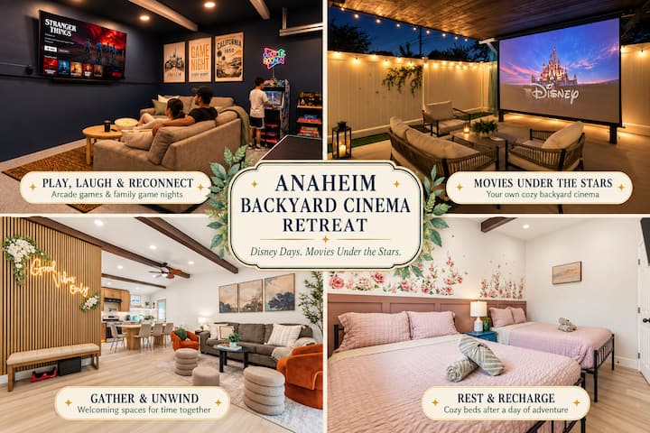 Disney Kids Fun Retreat Game Room Backyard Cinema - Anaheim